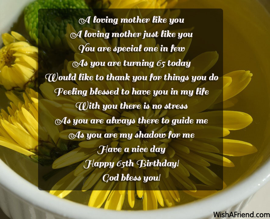 65th Birthday Poems 65th Birthday Poems