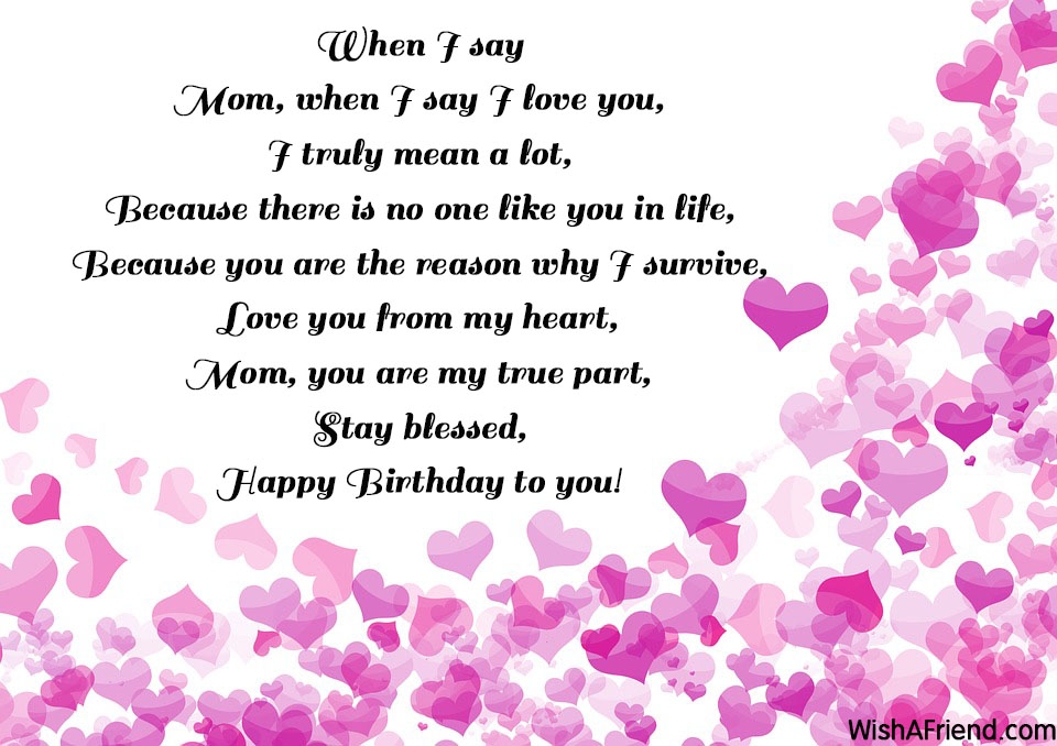 Mom Birthday Poems Page 2 Mom Birthday Poems Page 2