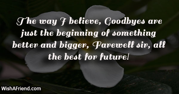 Farewell Messages For Boss